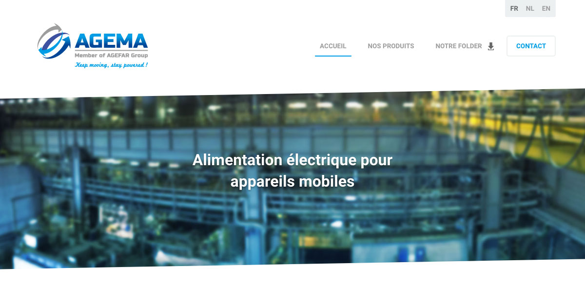 Agema - Elektrische voeding voor beweegbare toestellen